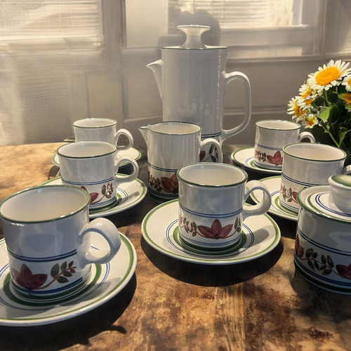 Retro Coffee Set. Cornish Stoneware | Leeds Vintage House