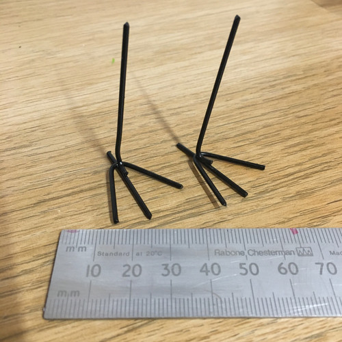 Black Wire Birds Feet 1 Pair | Simply Felting