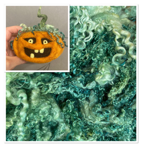 Pumpkin Curls/Locks 20 Grams | Simply Felting