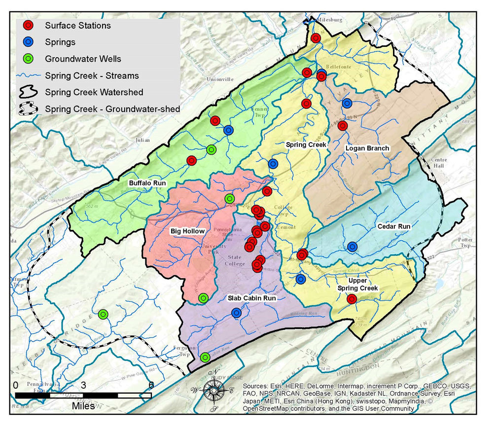 Monitoring Efforts in the Watershed: Water Resources Monitoring Project