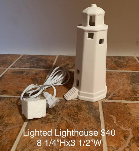 Lighted Lighthouse | The Art Shack