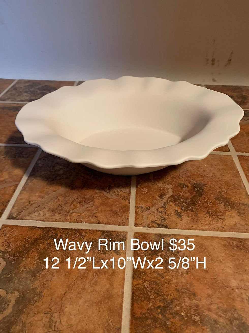 Wavy Rim Bowl | The Art Shack