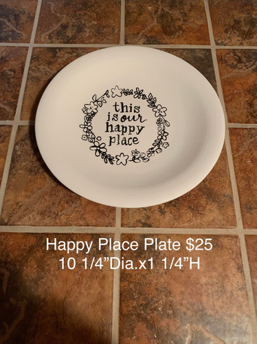 Happy Place Plate | The Art Shack