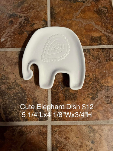 Cute Elephant Dish | The Art Shack