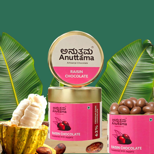 Raisin | Chocolate Coated | 62% Dark | Anuttama Products