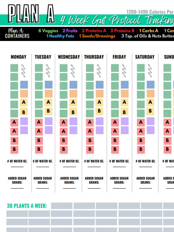 Gut Protocol Tracking Sheets - DIGITAL DOWNLOAD | Kate Bullard Designs
