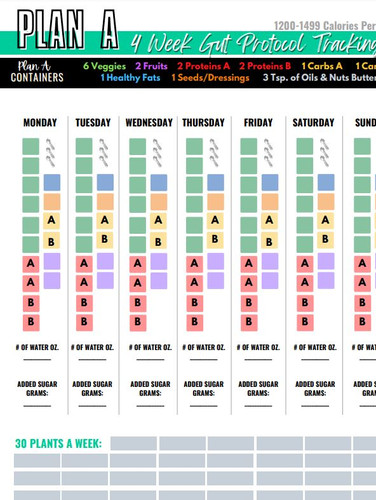 Gut Protocol Tracking Sheets - DIGITAL DOWNLOAD | Kate Bullard Designs