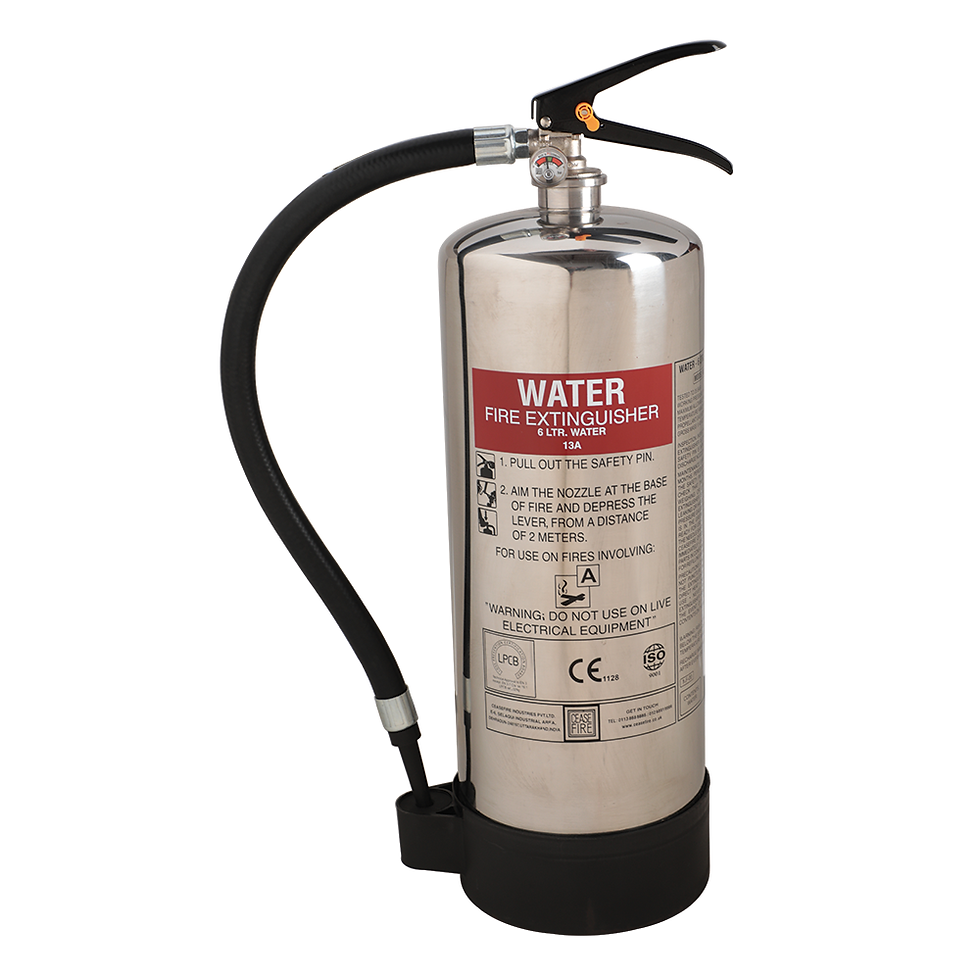 DS- 9Ltr Chrome Water Based Portable Fire Extinguishers | Ceasefire UK