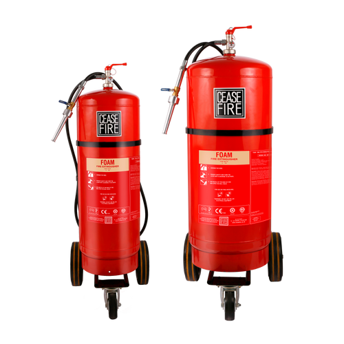 UKCA-MED Approved Foam Based Wheeled Fire Extinguishers | Ceasefire UK