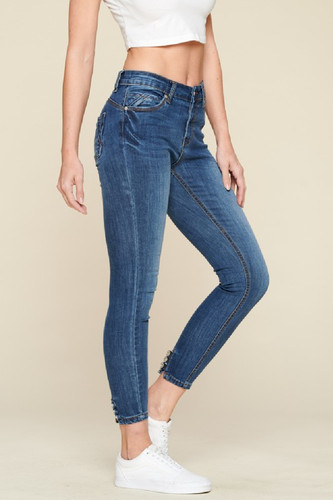 Skinny Jeans with button design | Dear Darla Boutique