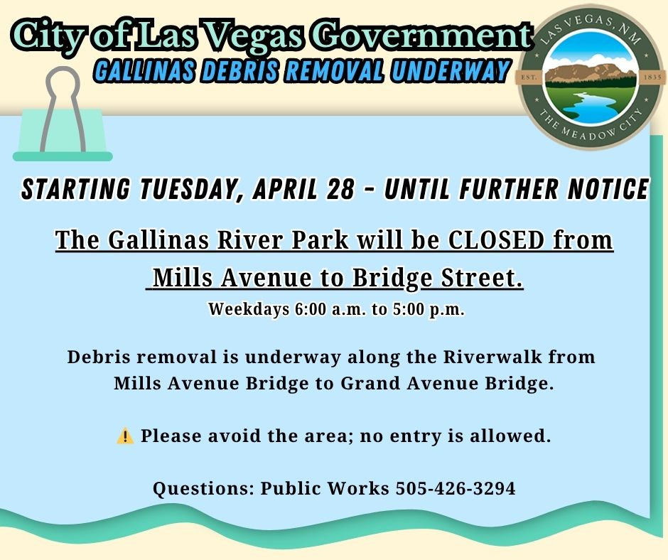 PSA 4/27/2026 3:30 p.m.: Temporary Closure of Gallinas River Park from ...