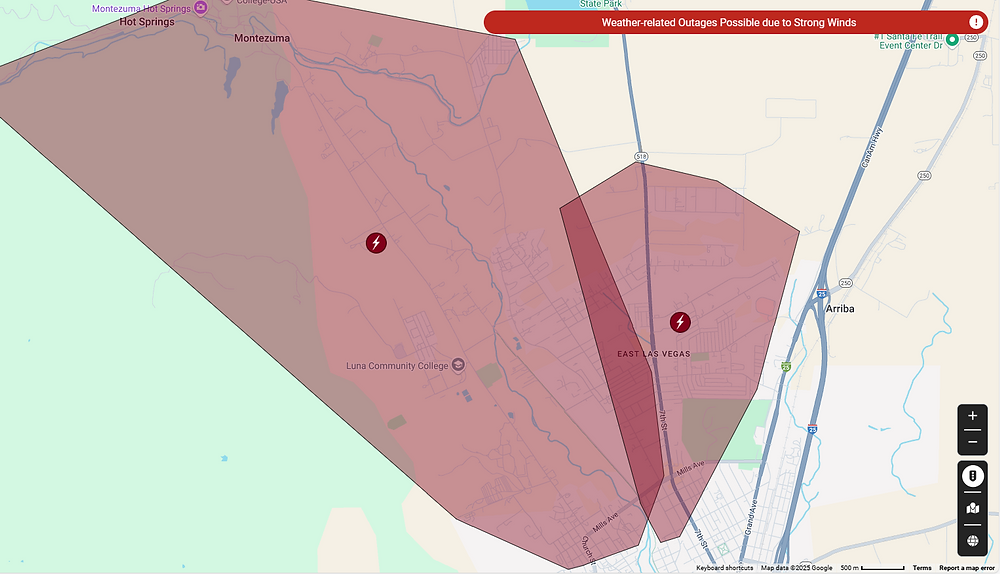 PSA 3/6/2025 5:00 p.m.: PNM Electrical Outage Update