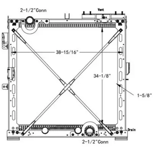 INTERNATIONAL LT/PROSTAR 2018 & UP RADIATOR WITH FRAME | SB Truck Parts