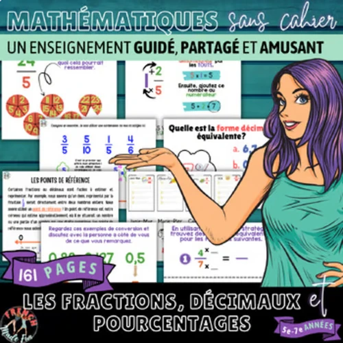 MATHÉMATIQUES | SANS CAHIER/PAPIER | FRACTIONS, DÉCIMAUX, POURCENTAGES ...