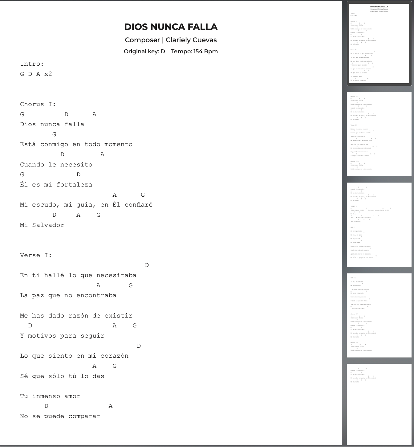 Dios Nunca Falla - Clariely Noemi Cuevas Medina