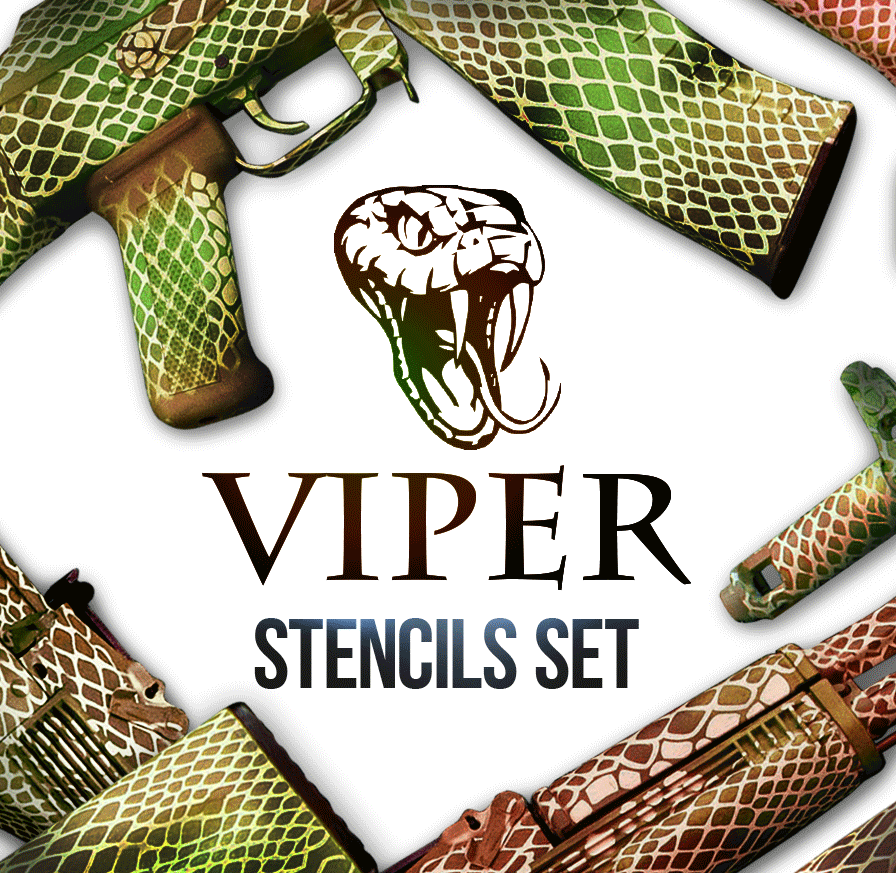 Landscape Viper Paint Stencil Package