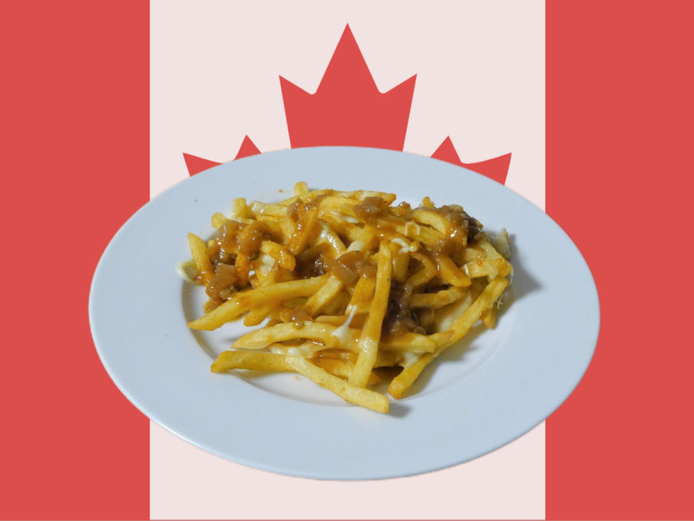 Poutine: cheesy fries with gravy