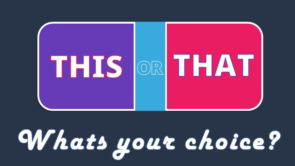 This or That - Fun game of Preference and Comparison