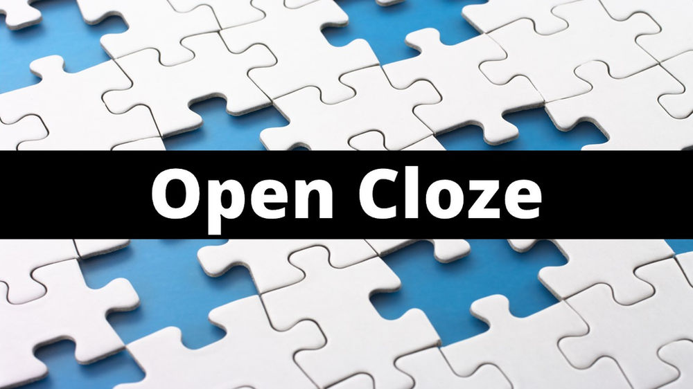 Open Cloze Practice – KET, PET, FCE, CAE