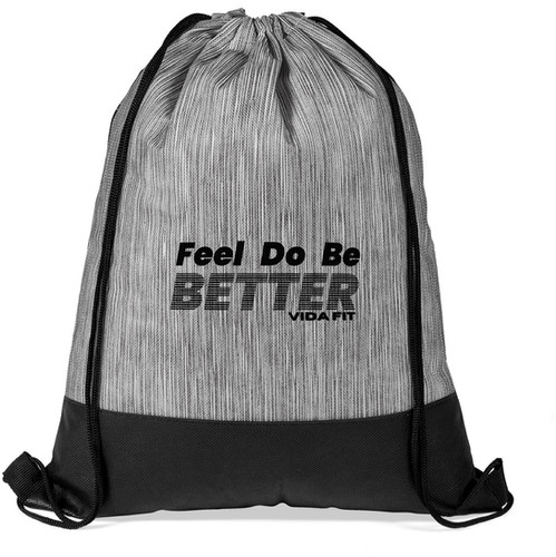 Grey drawstring bag | VidaFit