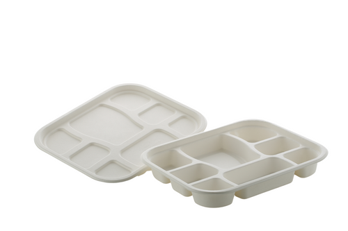 8 Compartment Meal Tray (Available with Lid) (Pack of 500) | Greenify