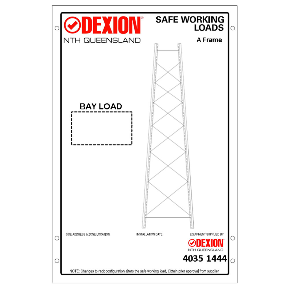 Safe Working Load Sign