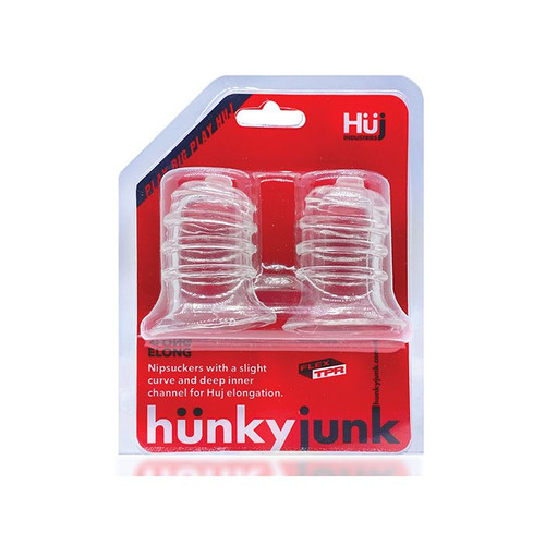 Hunky Junk Elong Nipsuckers - Clear | The Romance Room