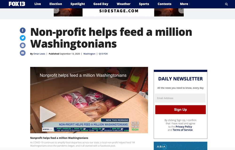 EWFR on Q13 Fox News