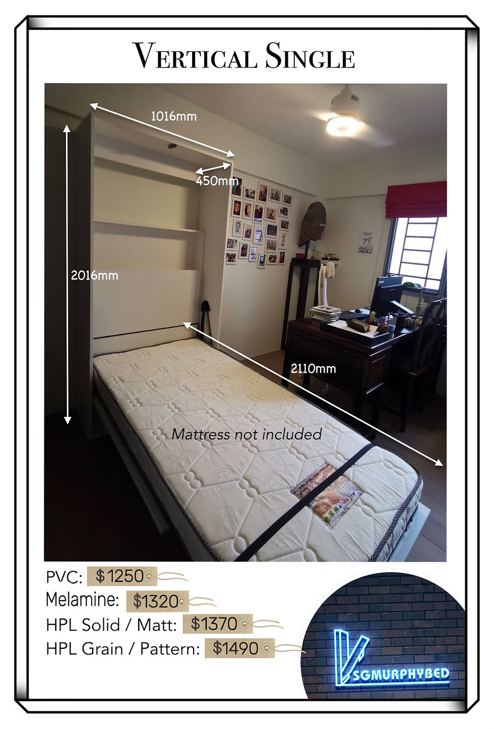 Custom Made Furniture Maker - Customized Murphy Beds in Singapore