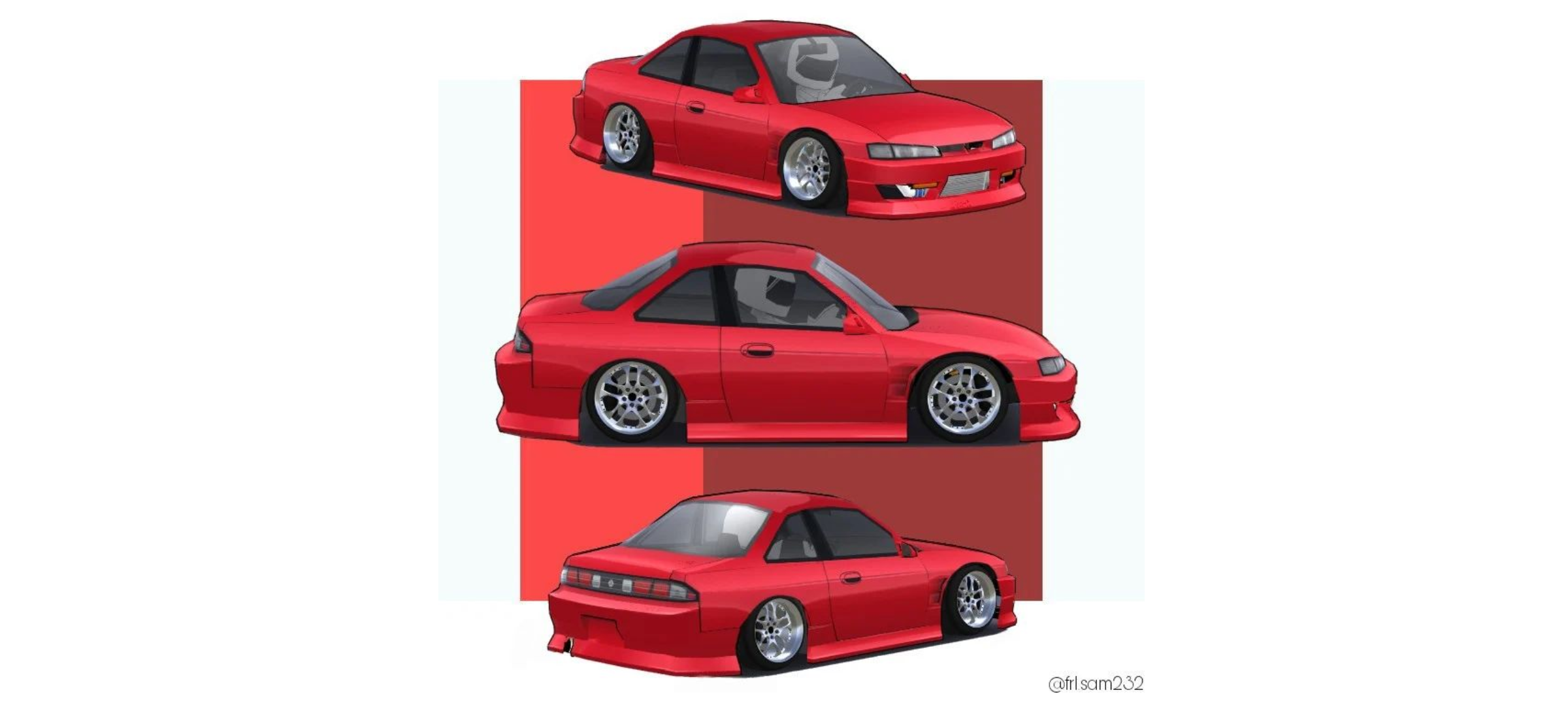 FR Legends S14 2F Kit Reshade Livery