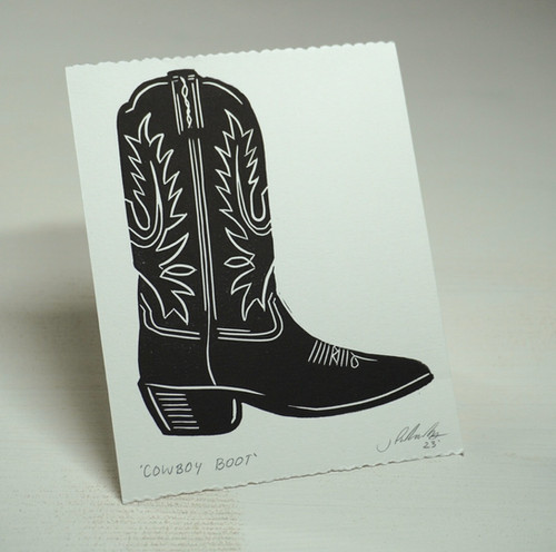 Cowboy boot | Jamie Richards Printmaking