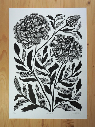 Marigolds | Jamie Richards Printmaking
