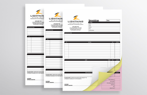 Carbonless 3-Part NCR Forms | Sunraise Printing