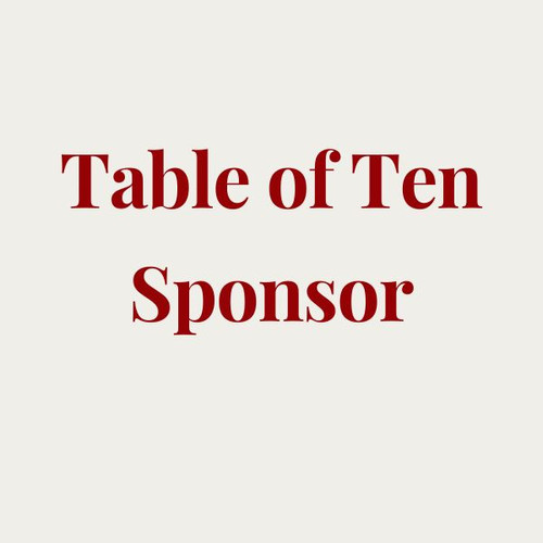 Table of Ten Sponsor | NCBA Dinner Gala