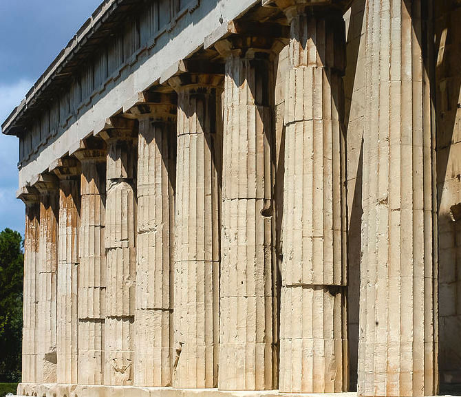 Órdenes dórico, jónico y corintio