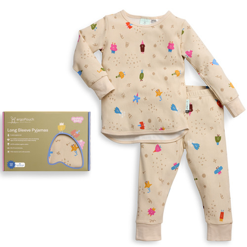 Long Sleeve Pyjamas 0.2 TOG Birthday Blobs | Star Sweepers