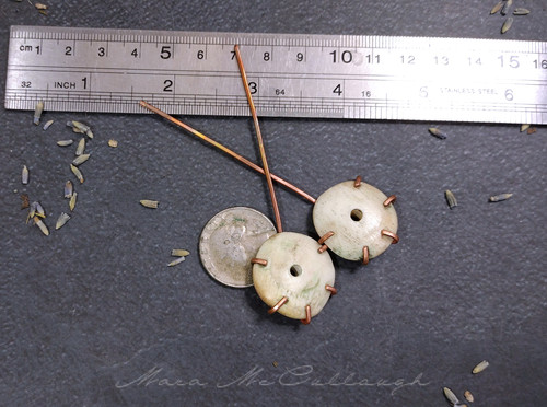 Destash- African bone disc headpins | Mara McCullough