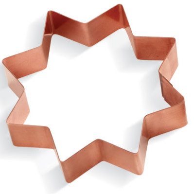 C - 1039 Eight Pointed Flower Star copper cookie cutter C1039 ...