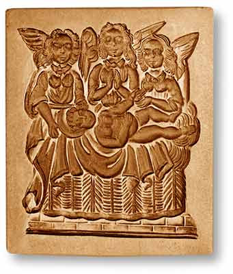 AP 1132 Angel with Christchild springerle cookie mold by Anis-Parad ...