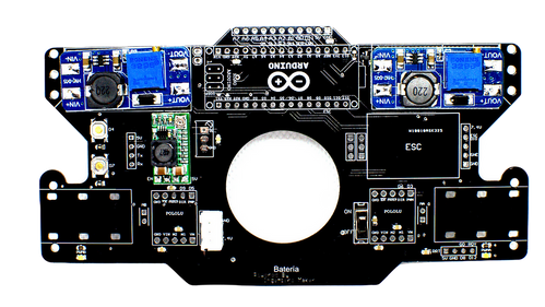 PCB Seguidor de linea con orificio para turbina | Polar Toolbox