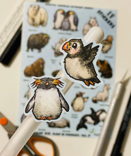 Arctic Animal Sticker Sheet | Inspired Art Market