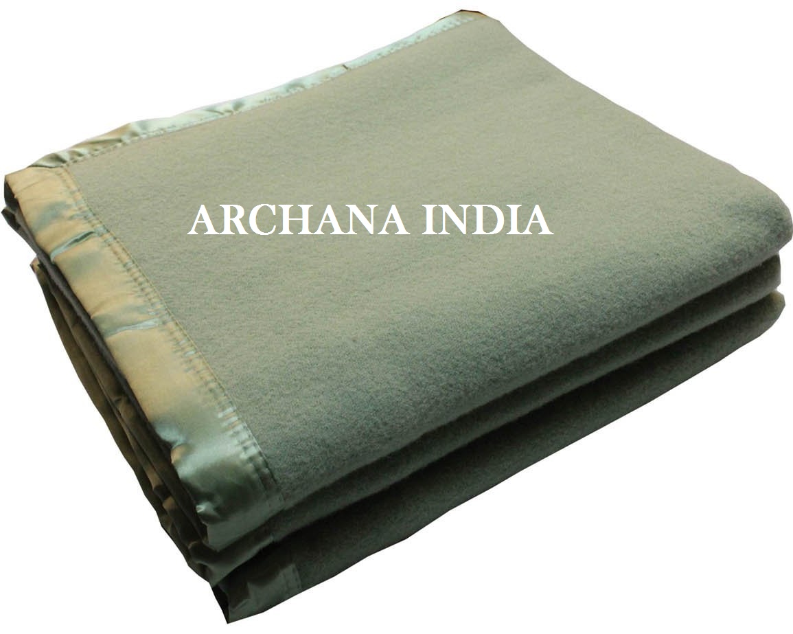 MANUFACTURER PURE WOOL BLANKET - ARCHANA INDIA