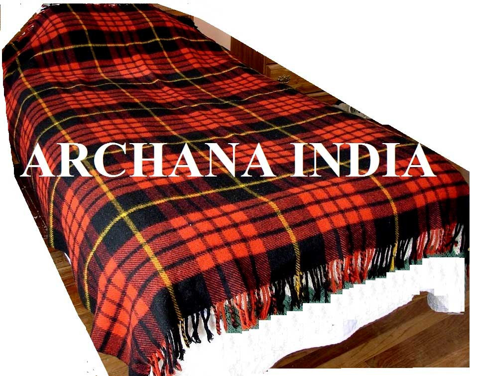 MANUFACTURER SUPPLIER PLAID BLANKETS - ARCHANA INDIA