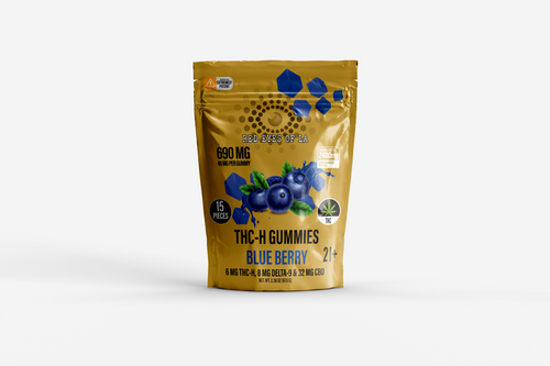 Red Eyes THC-H Gummies 15ct (Very Strong) - Blueberry | Southern Hemp