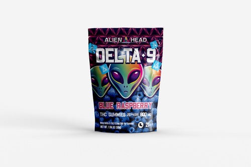 Alien Head Delta 9 -Blue Raspberry | Southern Hemp