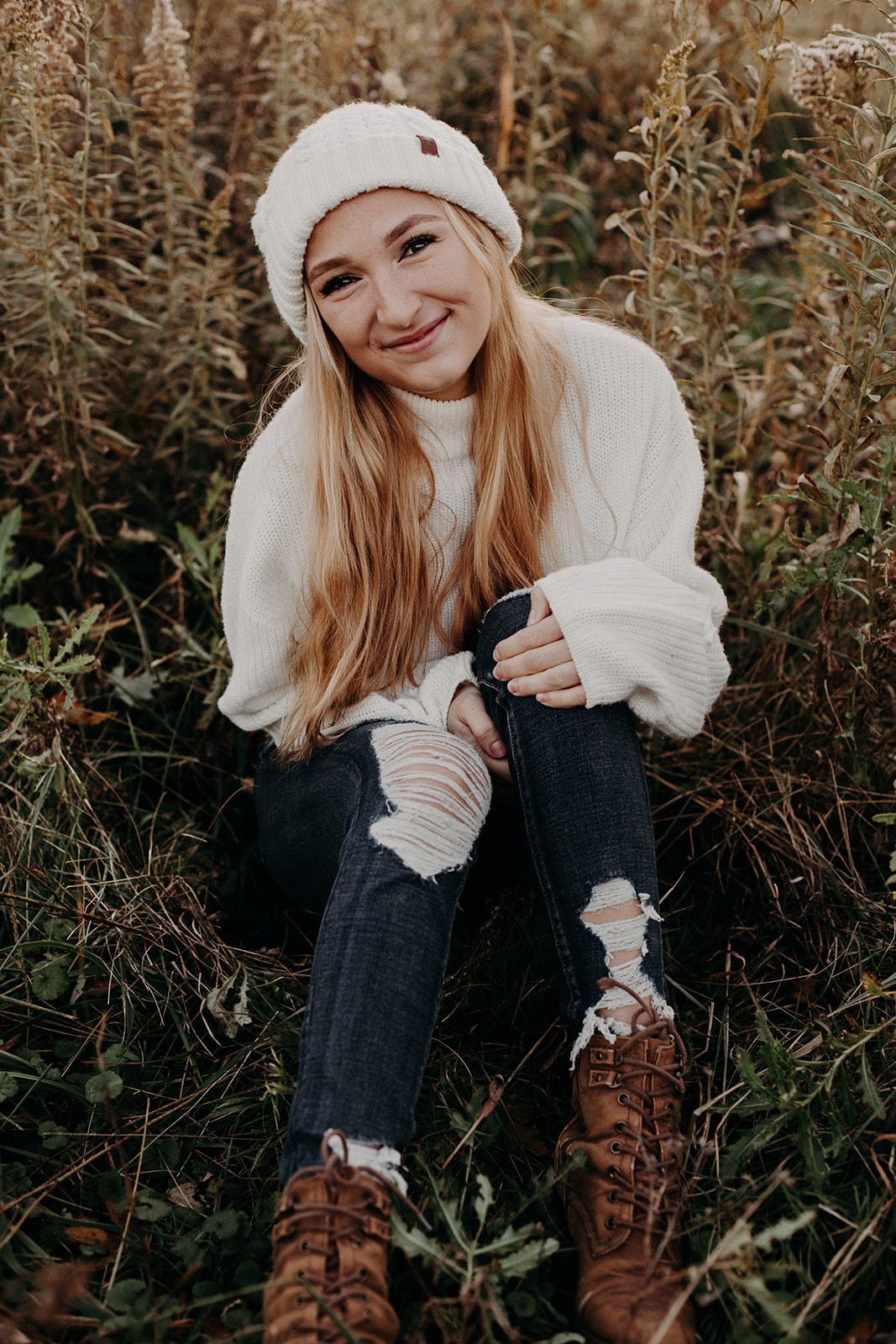 Golden Hour Fall Senior Session | Emily | Class of 2019
