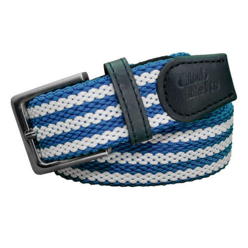 Blue & White Striped Superior Belt | Clubbelts2