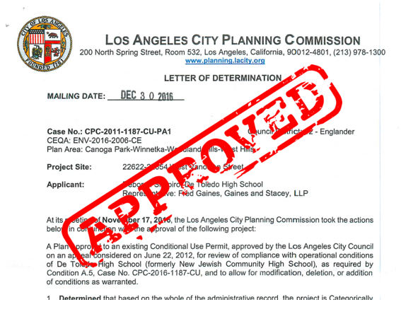 Understanding the Letter of Determination