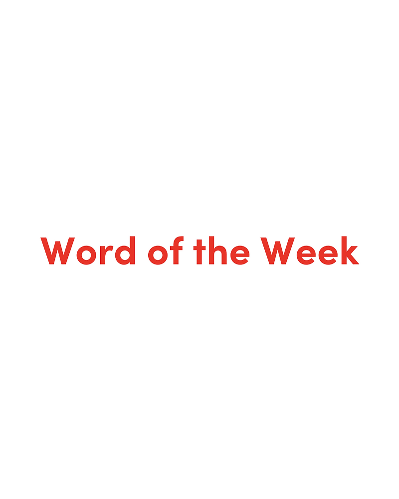 Word of the Week - Letter