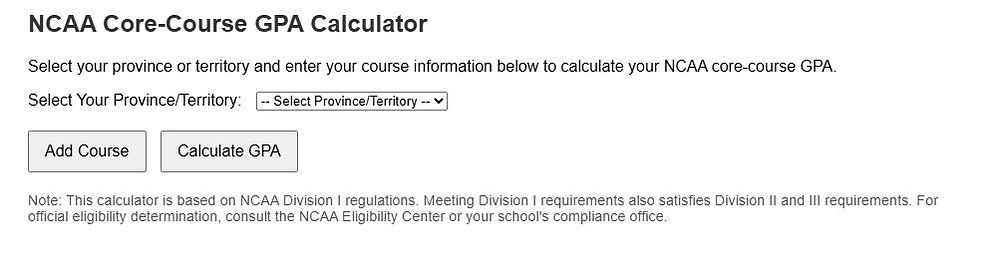 How to Use the Collegiate Goals NCAA GPA Calculator for Your Province